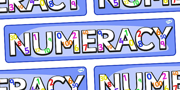 FREE! - 👉 Numeracy Sign - Classroom Area Signs