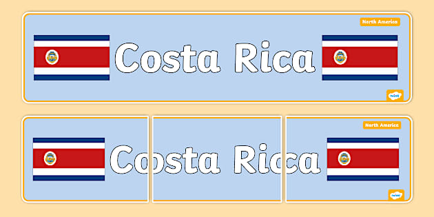 KS1 Costa Rica Display Banner - Twinkl