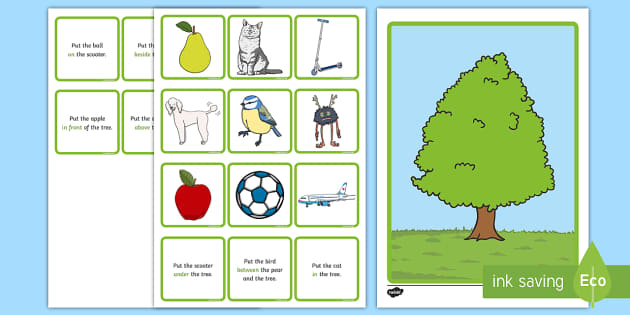 Preposition Tree Game (teacher made)