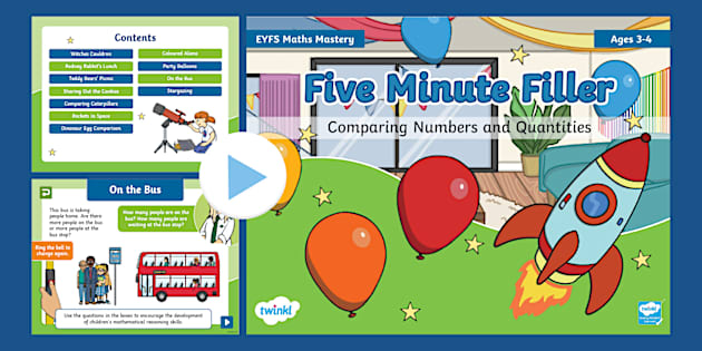 EYFS Maths Mastery: Five Minute Filler Comparison PowerPoint EYFS Maths Mastery: Five Minute Filler Comparison PowerPoint