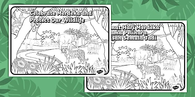 Merdeka Colouring Activity: Cherish Our Natural Heritage