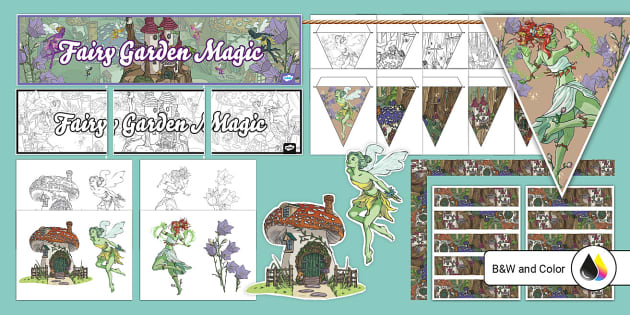 Fairy Garden Magic Bulletin Board Pack (teacher made)