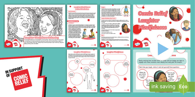 FREE! - Comic Relief Laughter Mindfulness Resource Pack 7-11