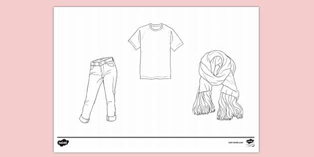 Realistic Fashion Colouring Page | Colouring Sheets - Twinkl