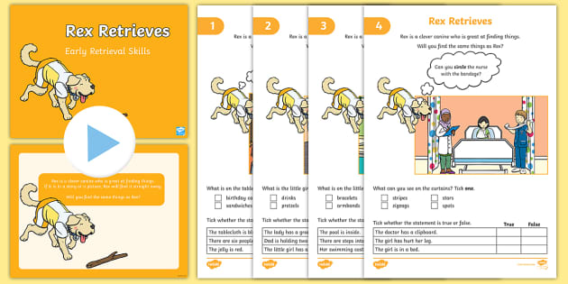 'Rex Retrieves' Early Retrieval Activity Pack (teacher made)