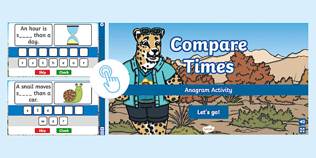 👉 Compare Times KS1 Anagram Maths Game - Twinkl 👉 Compare Times KS1 Anagram Maths Game - Twinkl