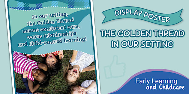 The Golden Thread in Our Setting Display Poster
