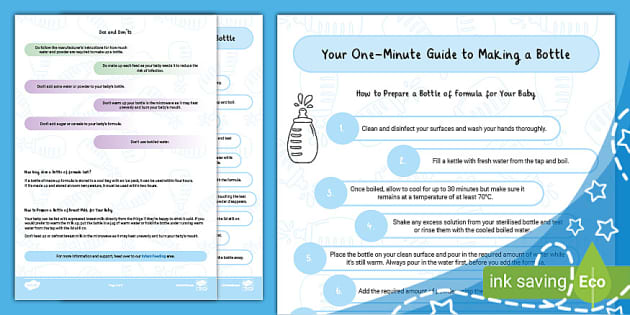 Your One-Minute Guide to Making a Bottle - Twinkl Your One-Minute Guide to Making a Bottle - Twinkl