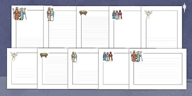 FREE! - Nativity Page Borders (teacher made)