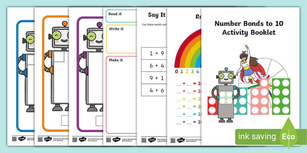 Number Bonds to 10 Activity Booklet | Teaching Resource