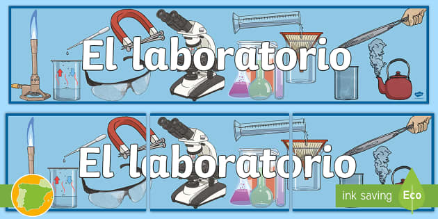 Pancarta: El laboratorio (teacher made) - Twinkl