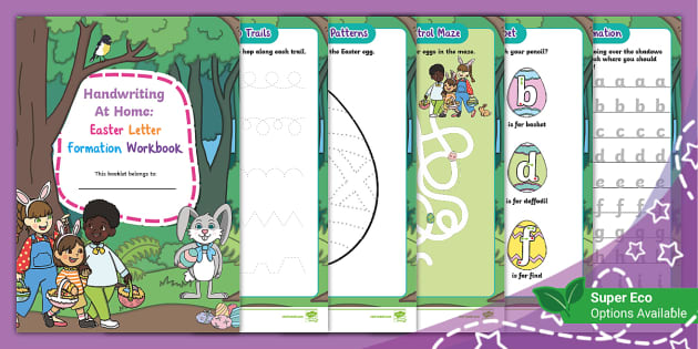 Easter Letter Formation Workbook | Parents Handwriting Ideas