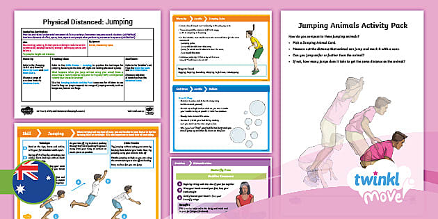 Move PE Years 3-4 Physical Distanced Multiskills Lesson 2: Jumping Lesson Pack