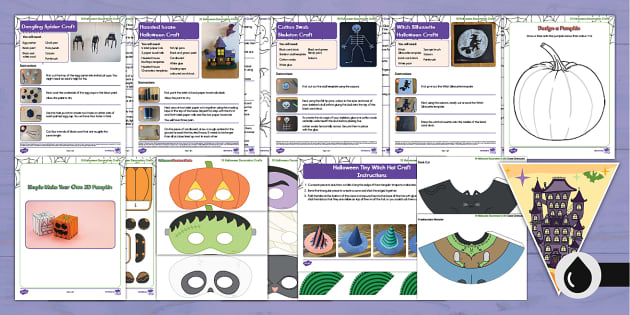 10 Halloween Decoration Crafts (Teacher-Made) - Twinkl