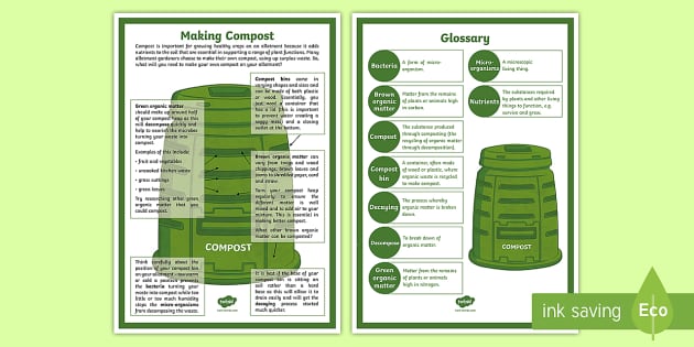 * NEW * Making Compost Fact Sheet