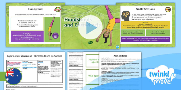 Move PE Year 3 Gymnastics: Movement Lesson 4: Handstands and Cartwheels Lesson