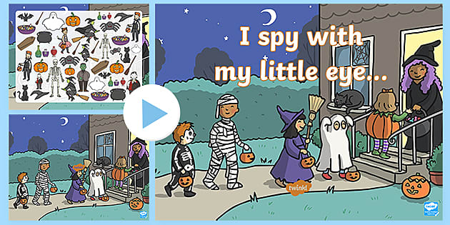 FREE! - Halloween I Spy Activity and PowerPoint Pack
