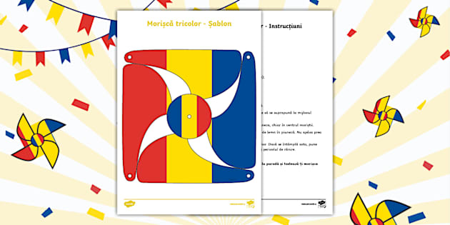 Morișcă tricolor – Activitate practică - Twinkl