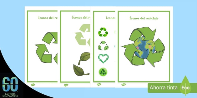 FREE! - Símbolos del reciclaje - Carteles imprimibles - Twinkl