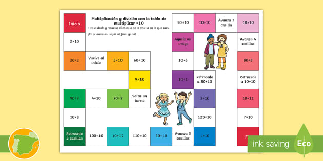 Juego De Mesa Multiplicaci n Y Divisi n X10