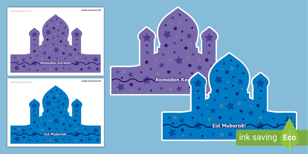 Ramadan and Eid Crown Craft - Ramadan Activity for Kids