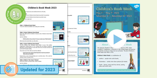 Whole School Children's Book Week Assembly Pack - Twinkl