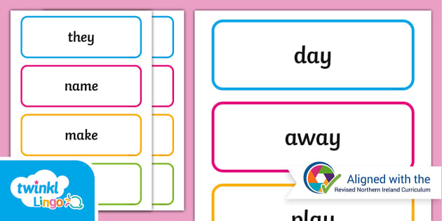 Linguistic Phonics Stage 5/6 Phase 3a 'ay' Sound Word Cards