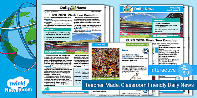 News Story for Children 7-11: EURO 2020: Week 2 Roundup
