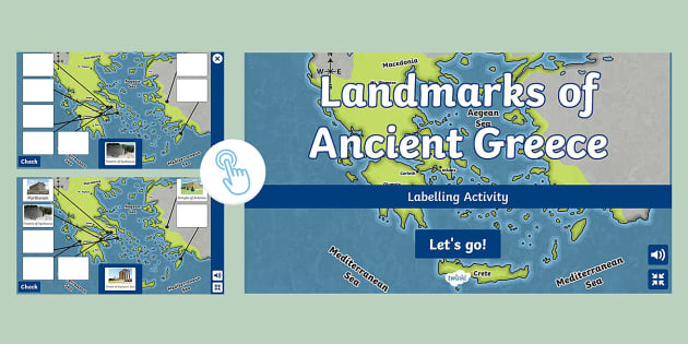 Landmarks of Ancient Greece Interactive Labelling Activity