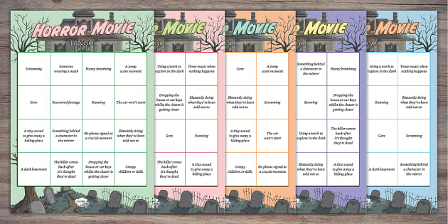 Horror Movie Bingo | Twinkl Party (Teacher-Made) - Twinkl