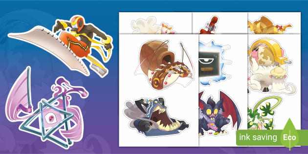 Twinkl Champion Monster Cut Outs (teacher made) - Twinkl