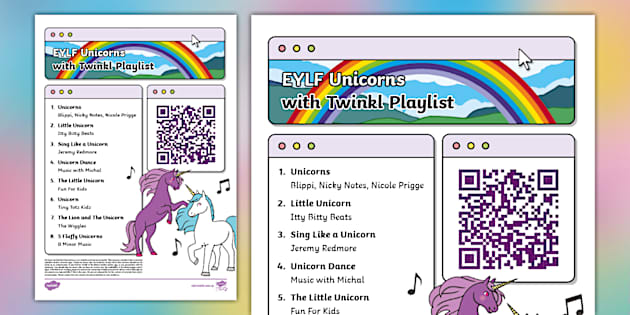 Early Years Unicorns with Twinkl Playlist (teacher made)