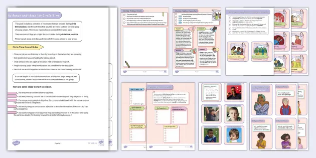 Sharing Your Feelings Circle Time UKS2 Activity Pack