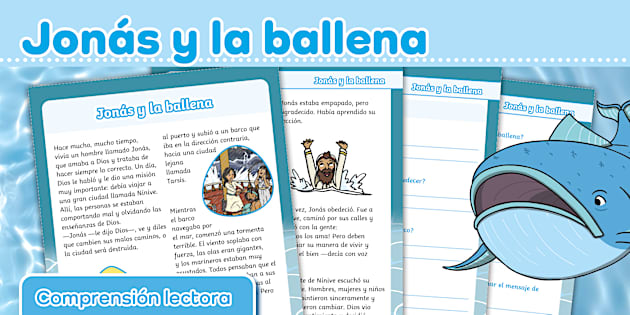 La historia de Jonás y la ballena para niños (pdf) | Twinkl