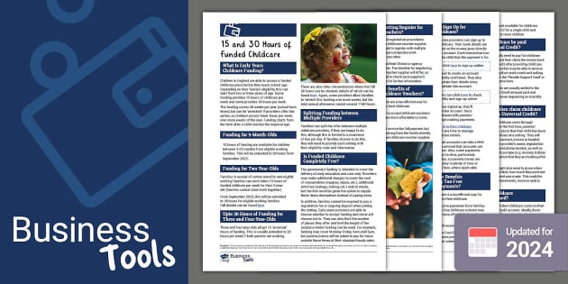 A Guide to Early Years Funding and Childcare Support for Childminders A Guide to Early Years Funding and Childcare Support for Childminders