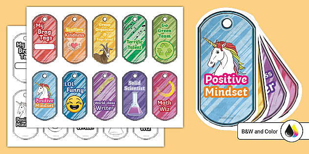 Sixth Grade Lanyard Brag Tags (teacher made)