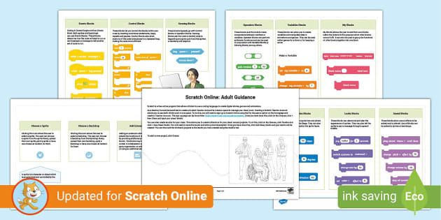 Scratch Online: Adult Guidance (teacher made) - Twinkl