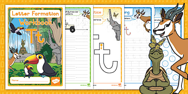 Grade 1 Letter Formation Workbook - Tt (teacher made)