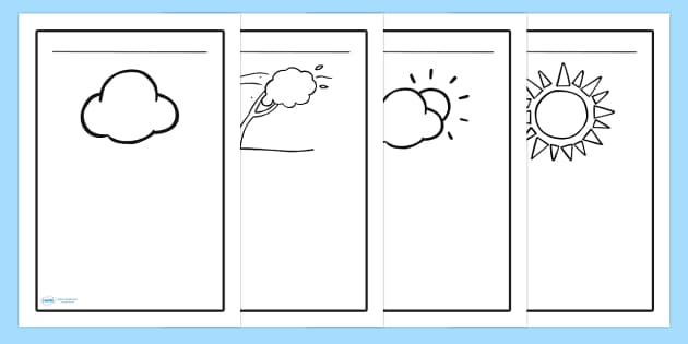 Weather Writing Frames (teacher made) - Twinkl