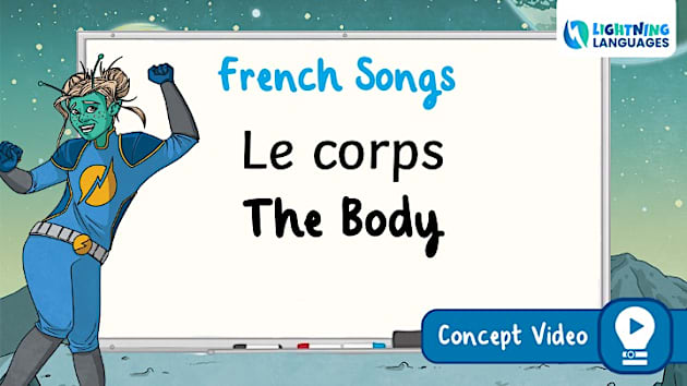 👉 Lightning Languages | French | The Body Song Concept Video