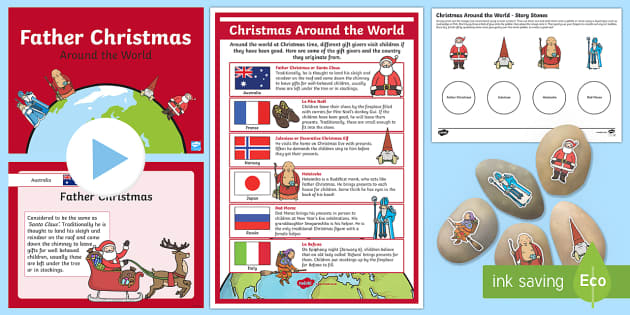 Christmas Around the World Story Stones Activity Pack