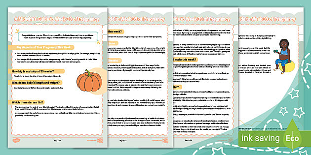 FREE! - A Midwife’s Guide to Week 39 of Pregnancy - Twinkl