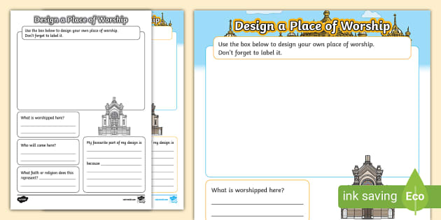 Design a Place of Worship (Teacher-Made) - Twinkl