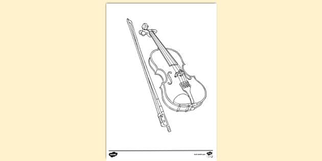 FREE! - Viola Colouring Sheet | Colouring Sheets - Twinkl
