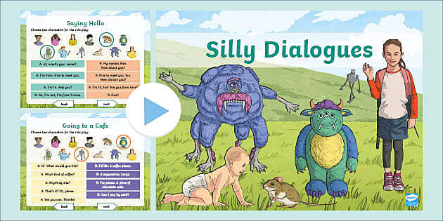 Silly Dialogues For Beginner ESL Students Twinkl