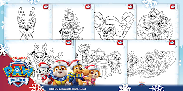 paw patrol free printables coloring pages