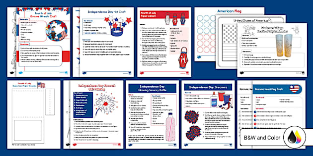 Fourth of July Craft Pack (teacher made) - Twinkl