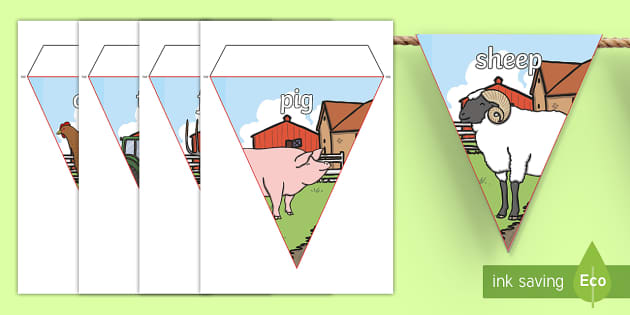 Farm Animal Bunting | Primary Resources | Twinkl - Twinkl