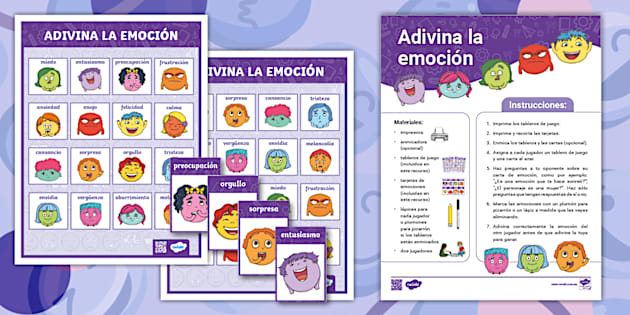 Juego de mesa sobre las emociones - Twinkl