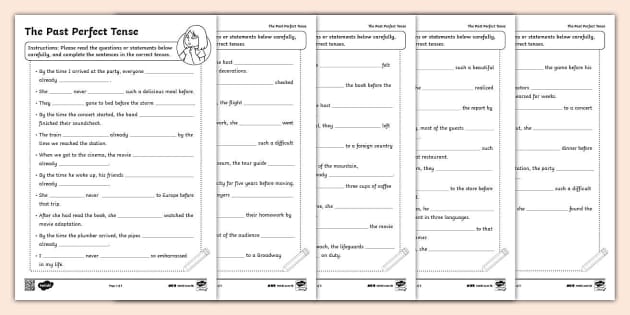 The Past Perfect Tense (teacher made) - Twinkl
